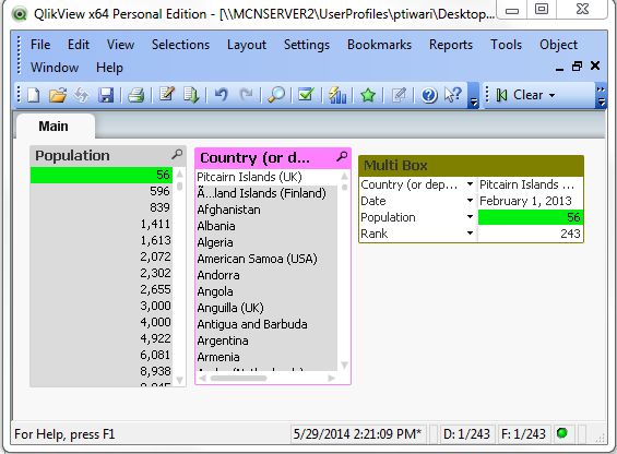 Multibox In Qlikview